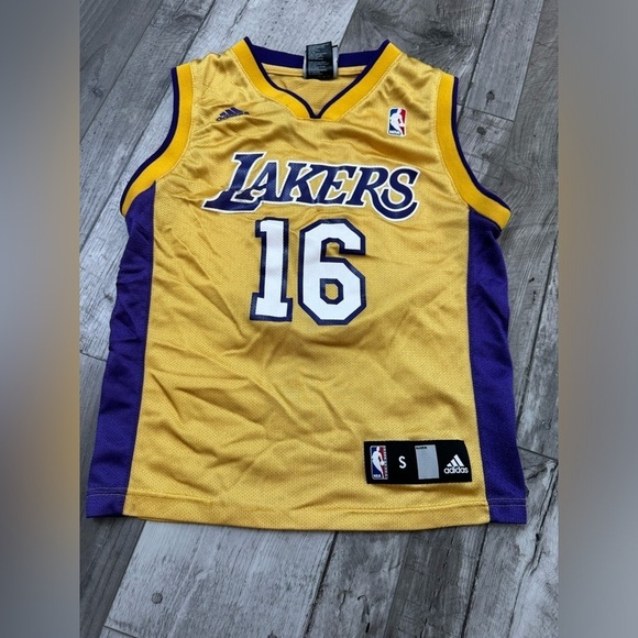 adidas | Shirts & Tops | Adidas Los Angeles Lakers Nba Swingman Home ...